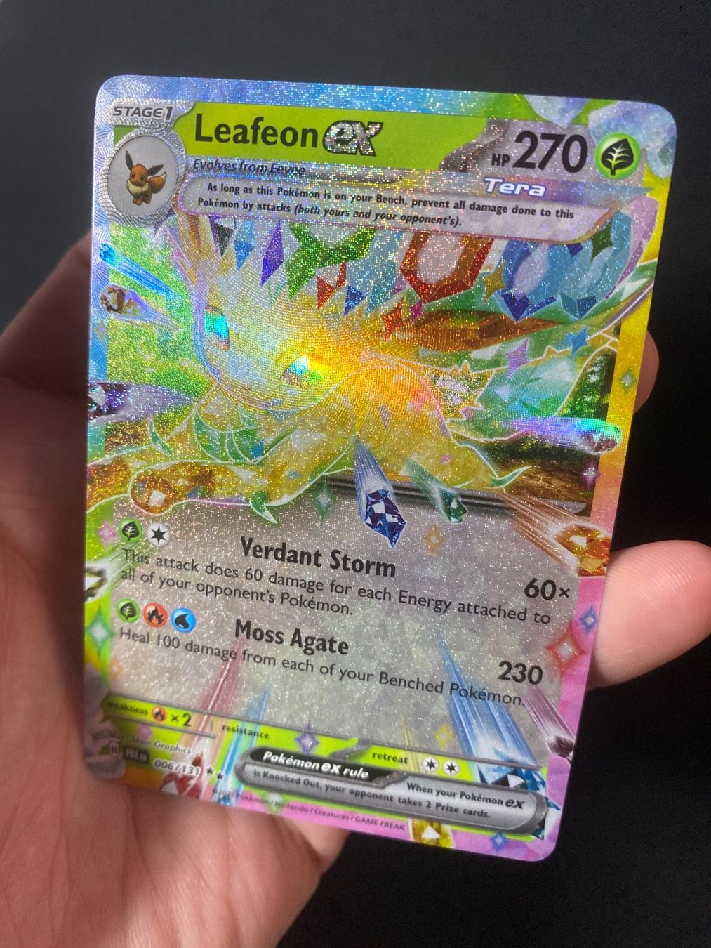 Leafeon ex 6 - Folipurba ex - Prismatic Evolutions - EN (Neu (gemäss ...