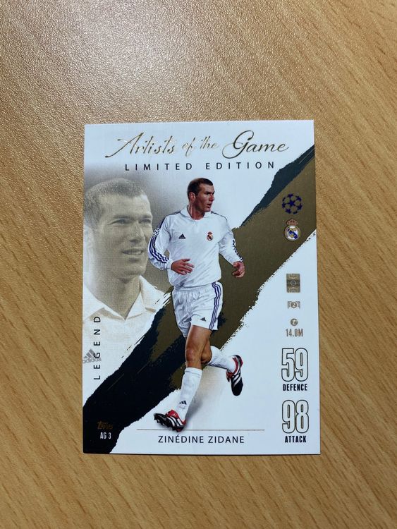 Topps Match Attax 2023 Limited Edition Zinédine Zidane (Neu (gemäss ...