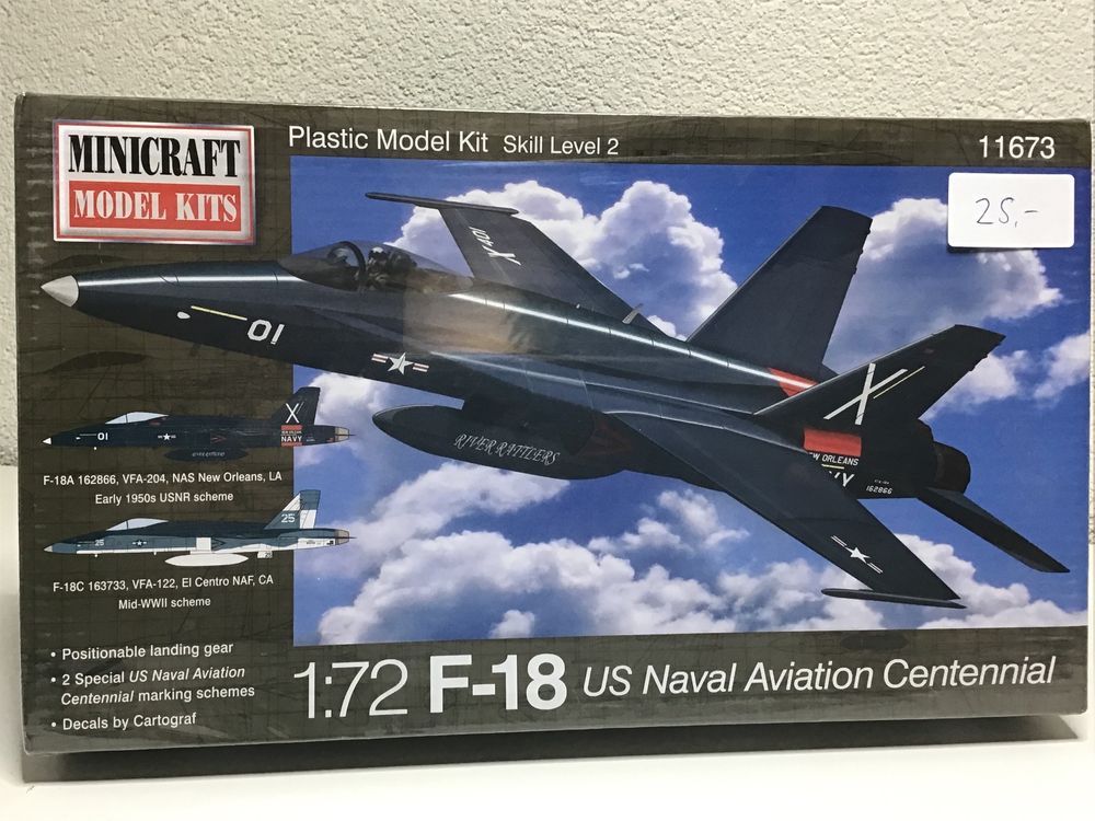 Minicraft Modellbausatz F-18, Massstab 1:72 (Neu und originalverpackt) in Hombrechtikon für CHF ...