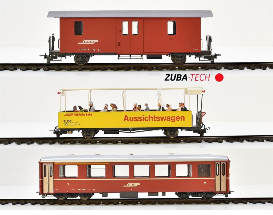 Bemo 3x Personenwagen der RhB H0m GS (Gebraucht) in St. Gallen für CHF 42 – mit Lieferung auf ...