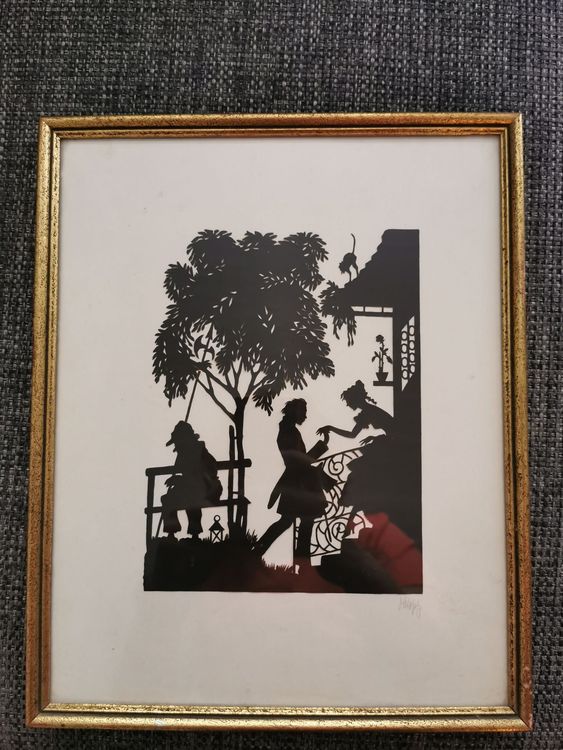 Original Scherenschnitt gerahmt | Kaufen auf Ricardo