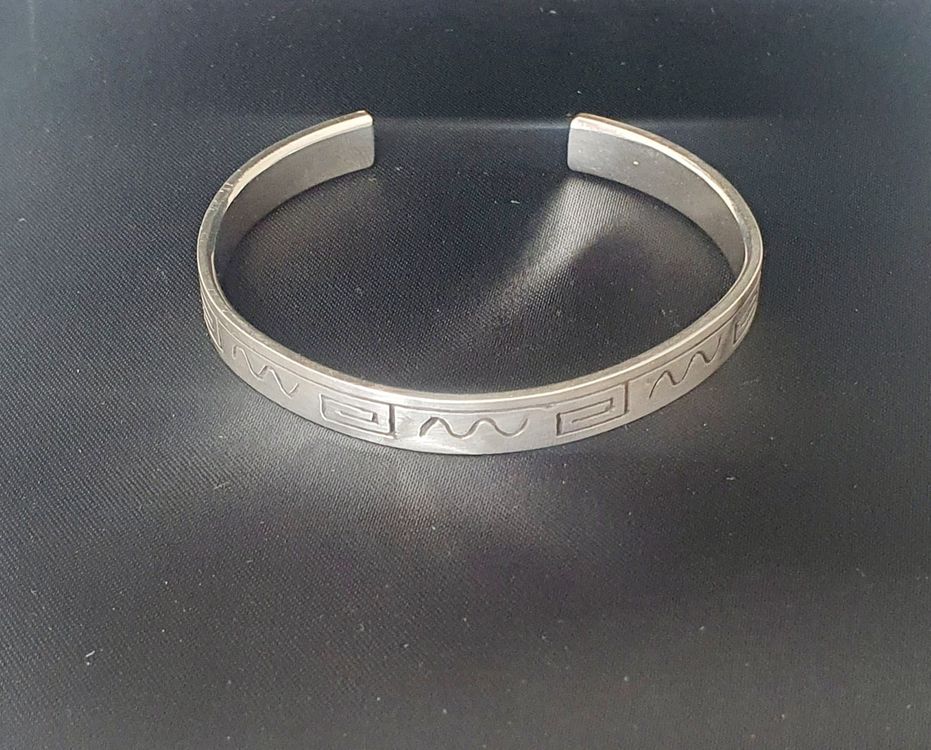 Vintage Armreif aus 925 Silber mit speziellem Muster, Top! (Gebraucht ...