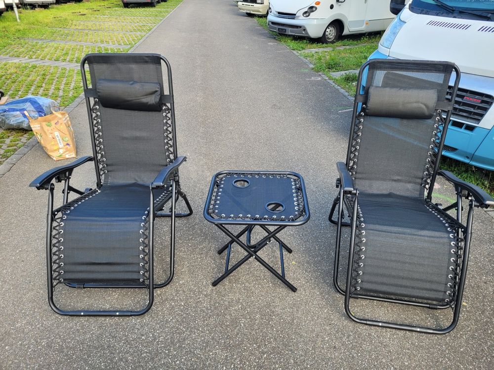 Champing - Liegestühle mit Tisch fast Neu !!! | Kaufen auf Ricardo