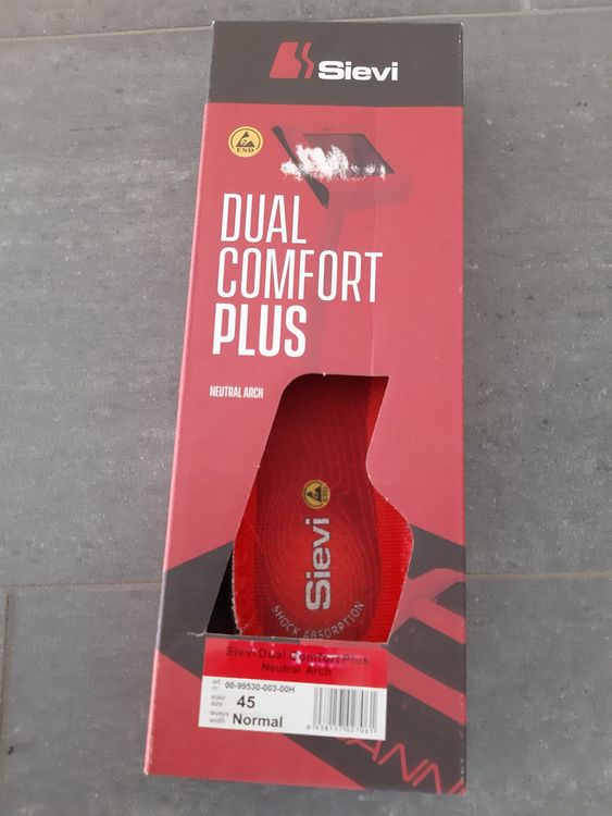 Sievi Sohle Dual Comfort Plus Neutral Arch Gr. 45 (Gebraucht) in ...