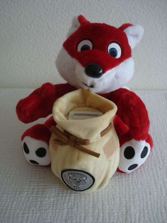 UBS Sparkässeli TOPSY, Plüsch-Topsy, Geldsack mit Schlüssel. (Neu und ...