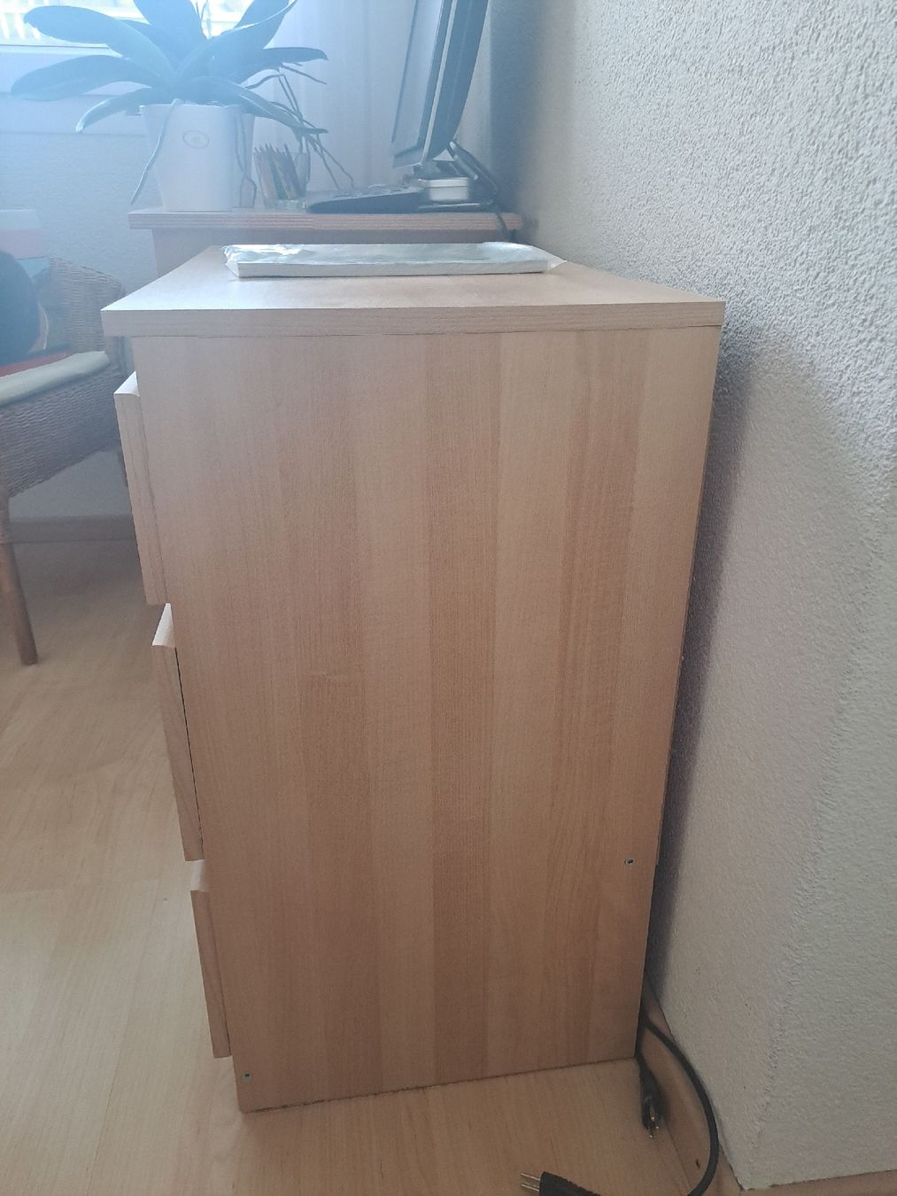 Commode en bois clair - 3 Tiroirs pratiques et spacieux (D'occasion) à ...