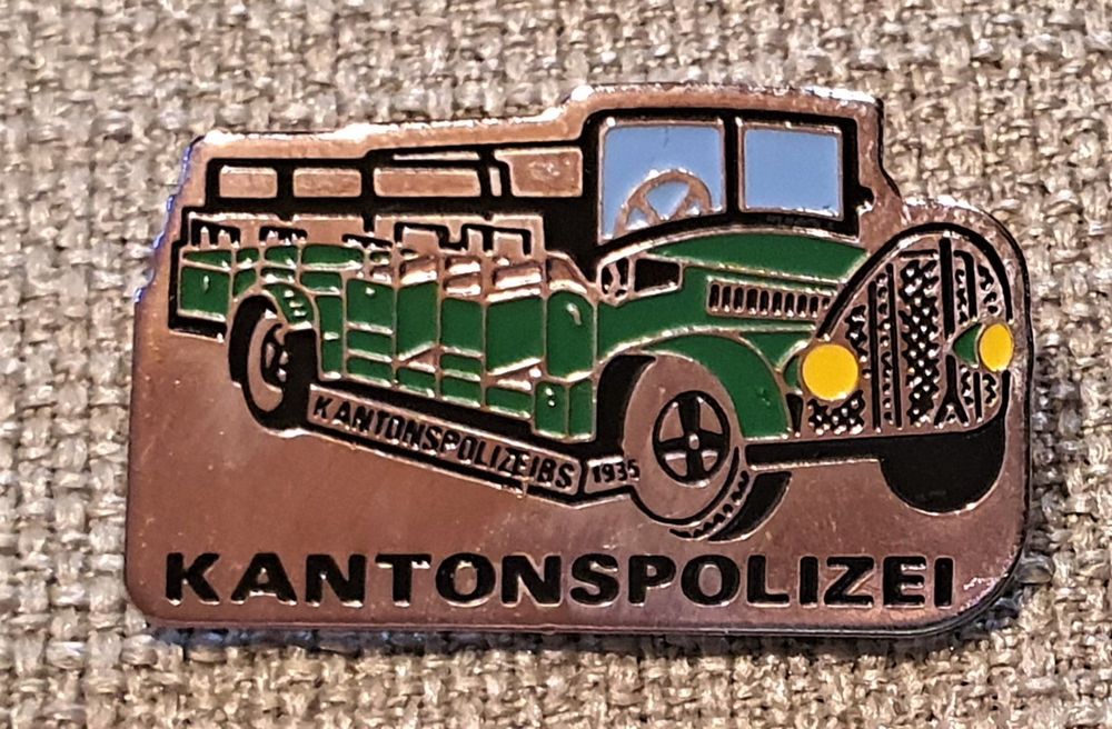 M364 Silberiger Pin Saurer 1935 Kantonspolizei Basel Nr. 266 (Gebraucht) in Reinach BL für CHF 3 ...