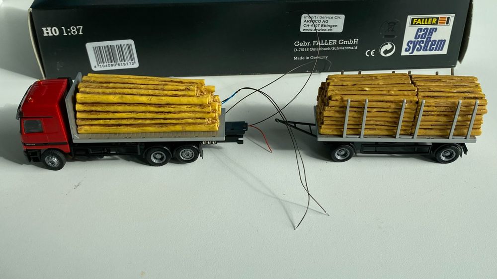 Faller Car System 161577 Herpa LKW MB Actros Holztransporter (Gebraucht ...