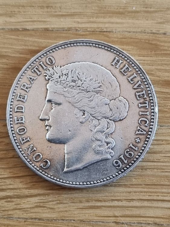 5 Franken 1916 - Frauenkopf - RAR! | Kaufen auf Ricardo