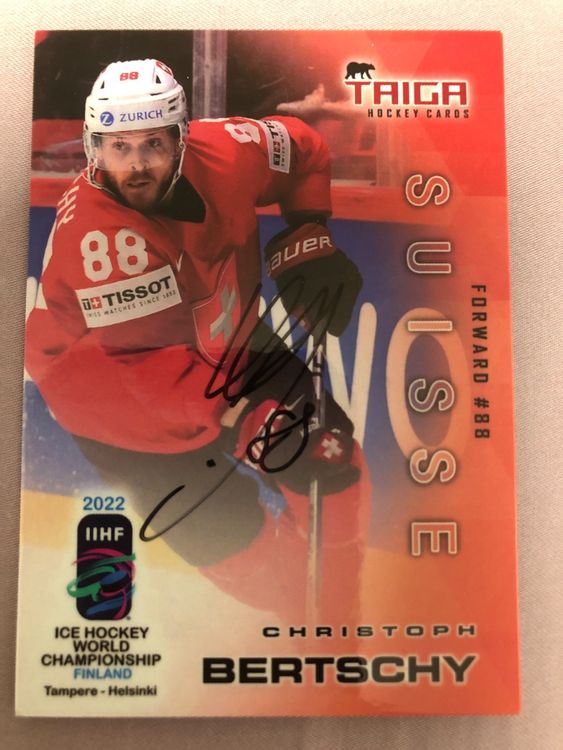 Bertschy Fribourg Gotteron Lausanne SCB Hockey Card signiert (Gebraucht ...
