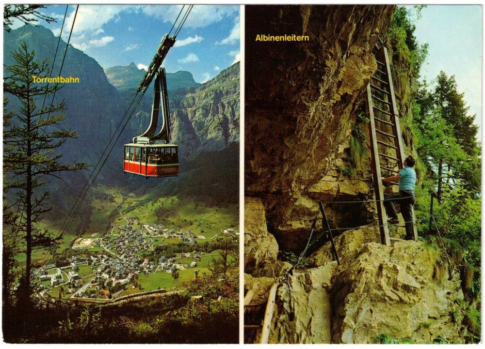 Leukerbad - 2 Bild AK (Gebraucht) in Binningen für CHF 1 – mit Lieferung auf Ricardo kaufen