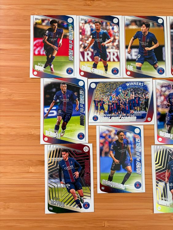 PSG x10 Base Cards - Topps UCC Flagship 2025/26 (Neu (gemäss ...