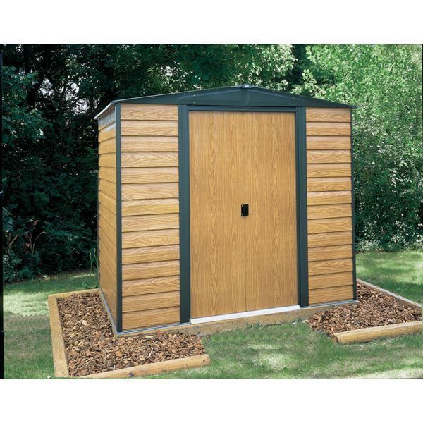 Metallgerätehaus 2,66 m Blockhaus-Optik (Neu und originalverpackt) in ...