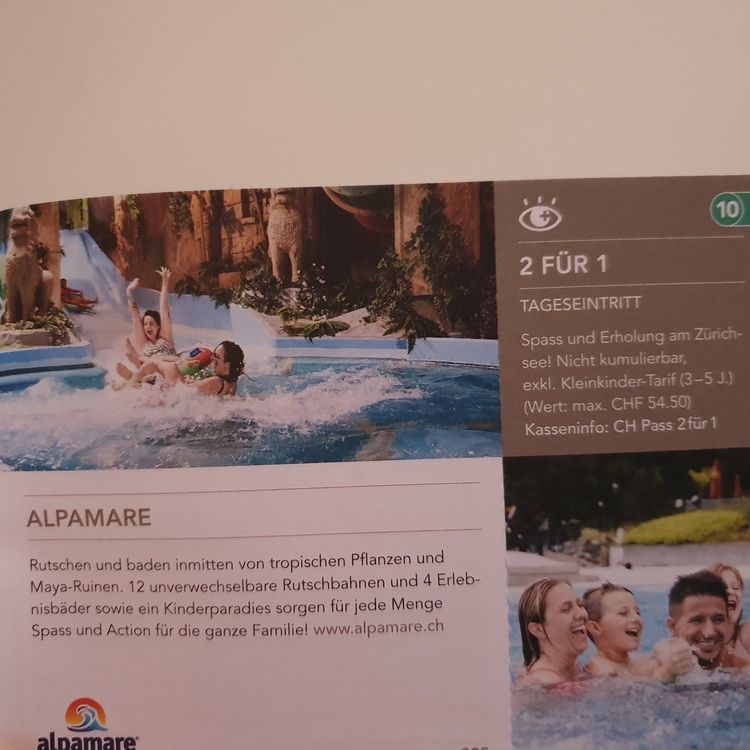 Alpamare 2 für 1 Bon auf Tageseintritt (Neu und originalverpackt) in ...