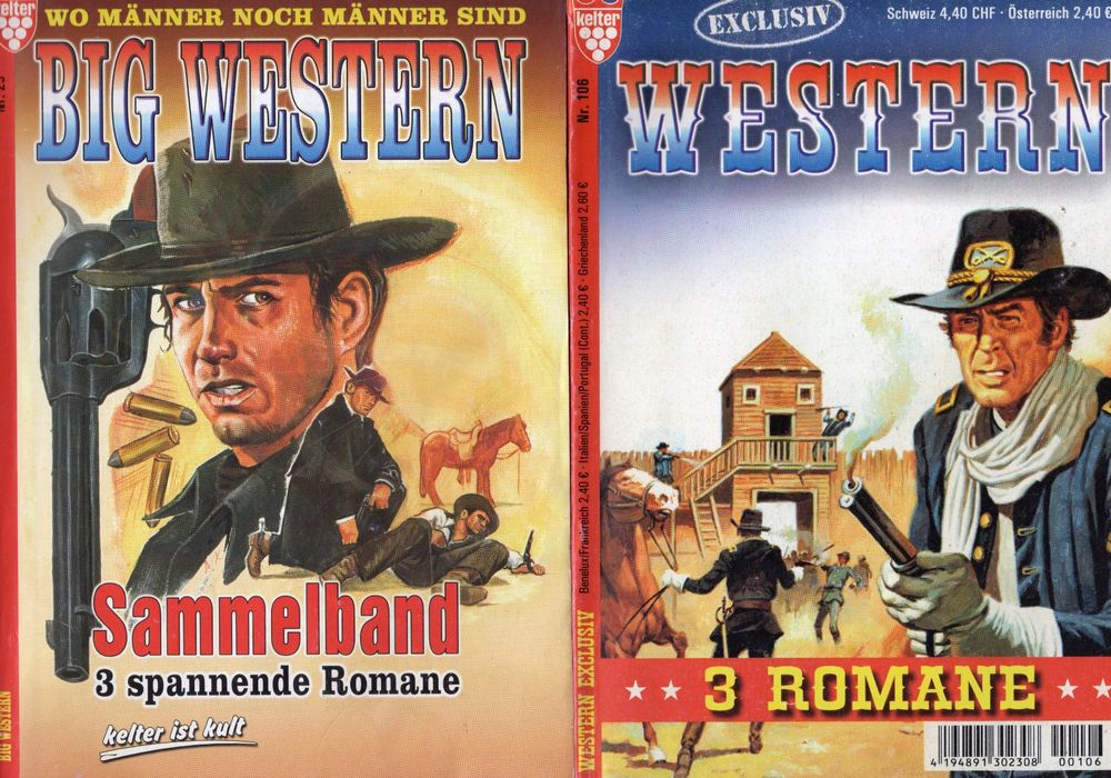 7 DIVERSE WESTERN Sammelbände je 3 Romane total 21 Romane (Gebraucht ...