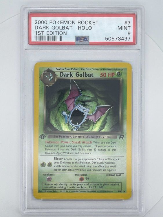 Dark Golbat 7/82 Holo PSA 9 Pokémon Team Rocket 1st.Edition | Kaufen auf Ricardo