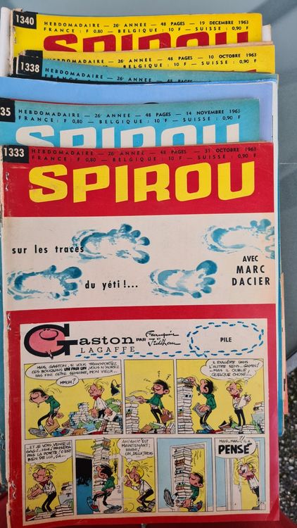 Spirou 1963 ( 50 Stück.) (Gebraucht) in Oberbuchsiten für CHF 14.9 – mit Lieferung auf Ricardo ...