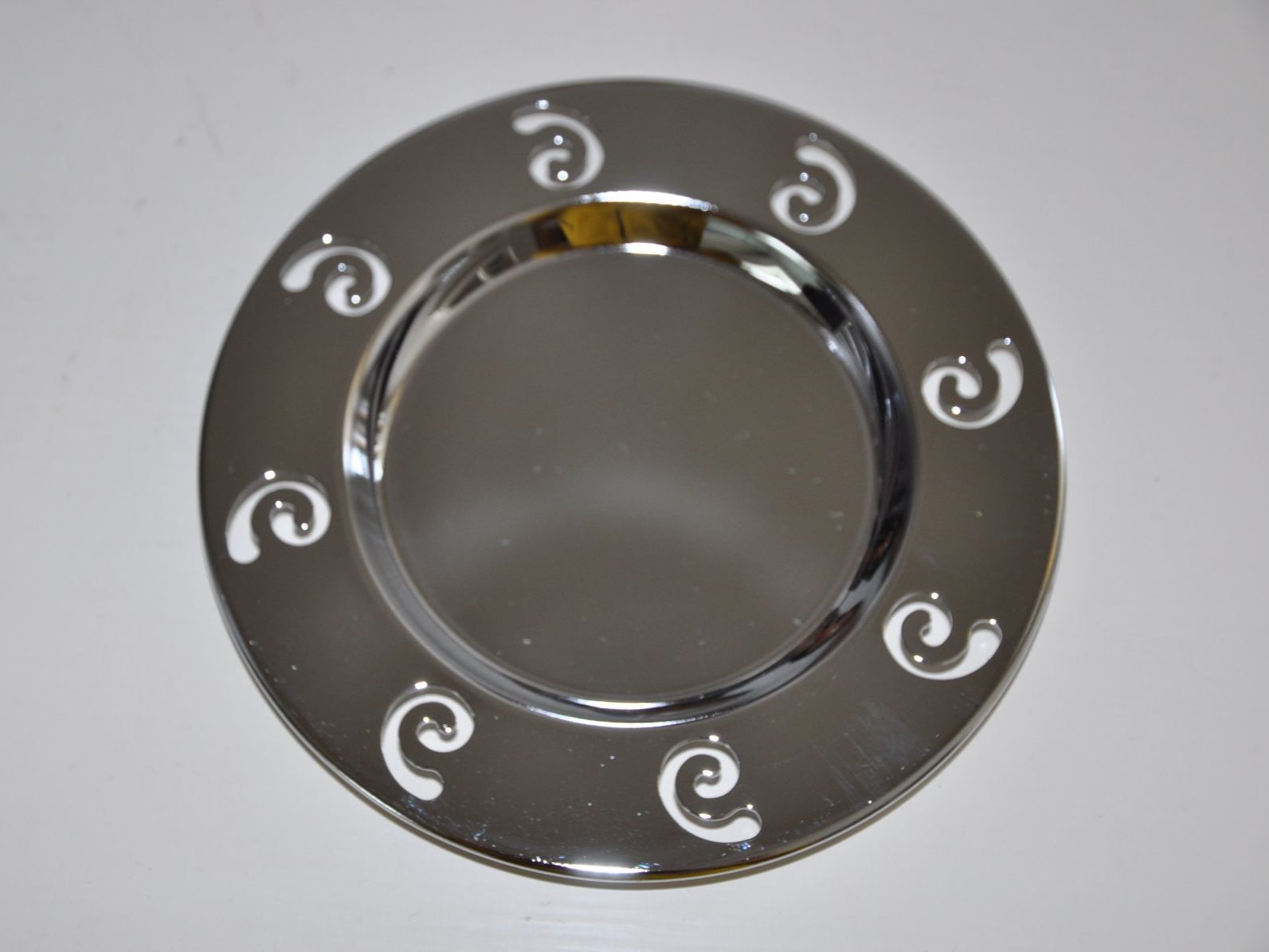 8 Untersetzer Teller, Metall, silber, Leonardo (Gebraucht) in Boll für ...