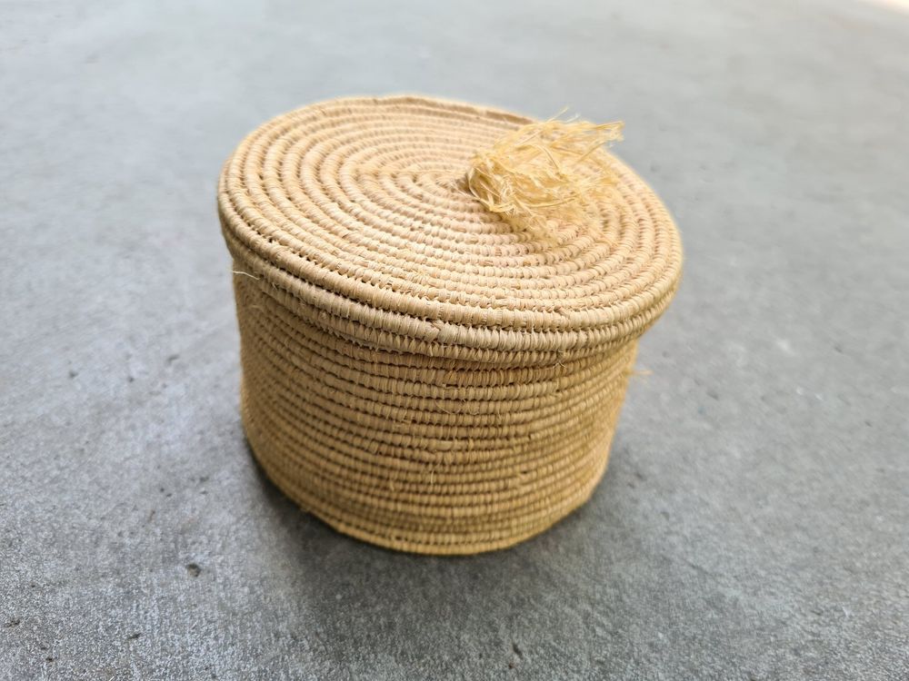 Bast-Box rund (Raffia) | Kaufen auf Ricardo