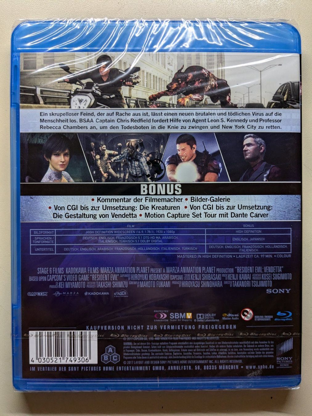 Resident Evil: Vendetta [Blu-ray/neu&OVP] (Neu und originalverpackt) in ...