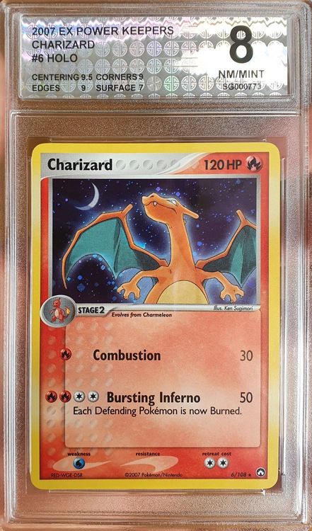 Charizard Holo [Glurak] Ex Power Keepers SG 8 (PSA 8) ab 1.- | Kaufen auf Ricardo