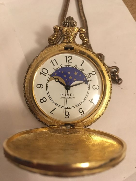 Taschenuhr "Rovel Antimagnetic" für Eisenbahnromantiker | Kaufen auf ...
