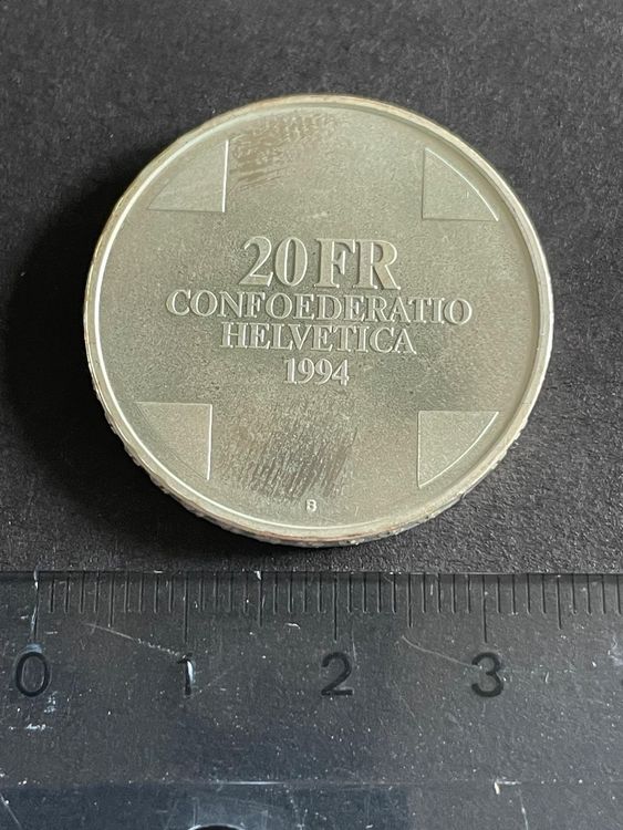 Silbermünze 20 Franken 1994, "Suworow" (Gebraucht) in Duebendorf für CHF 21 – mit Lieferung auf ...