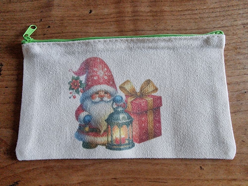 Petite trousse père Noël lin ciré | Kaufen auf Ricardo