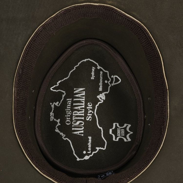 BLACK FOREST FOX TEXAS Western Cowboy Leder Hut Oldgreen XXL | Kaufen ...
