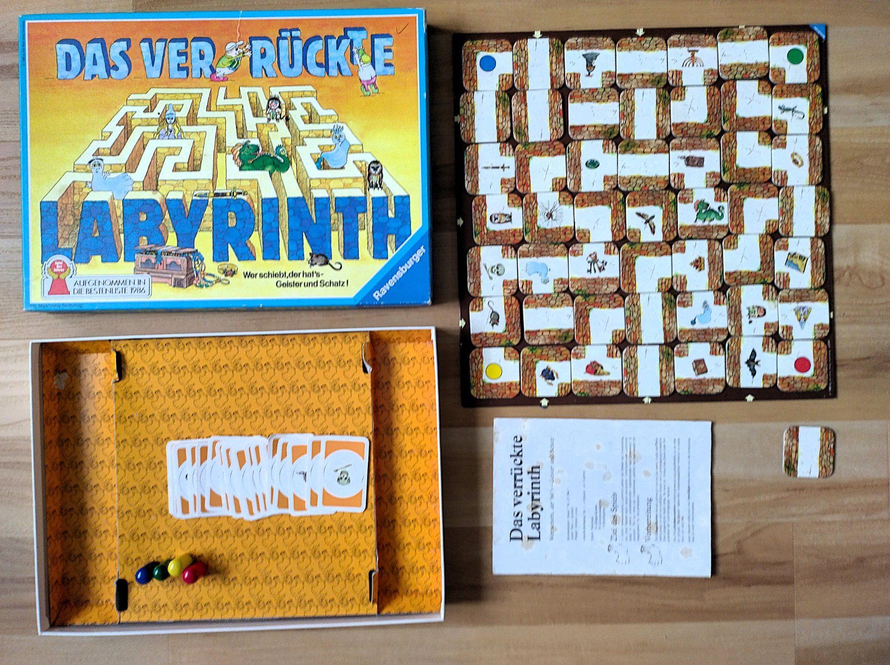 das Verrückte Labyrinth * original Ravensburger, 1986 (Gebraucht) in ...