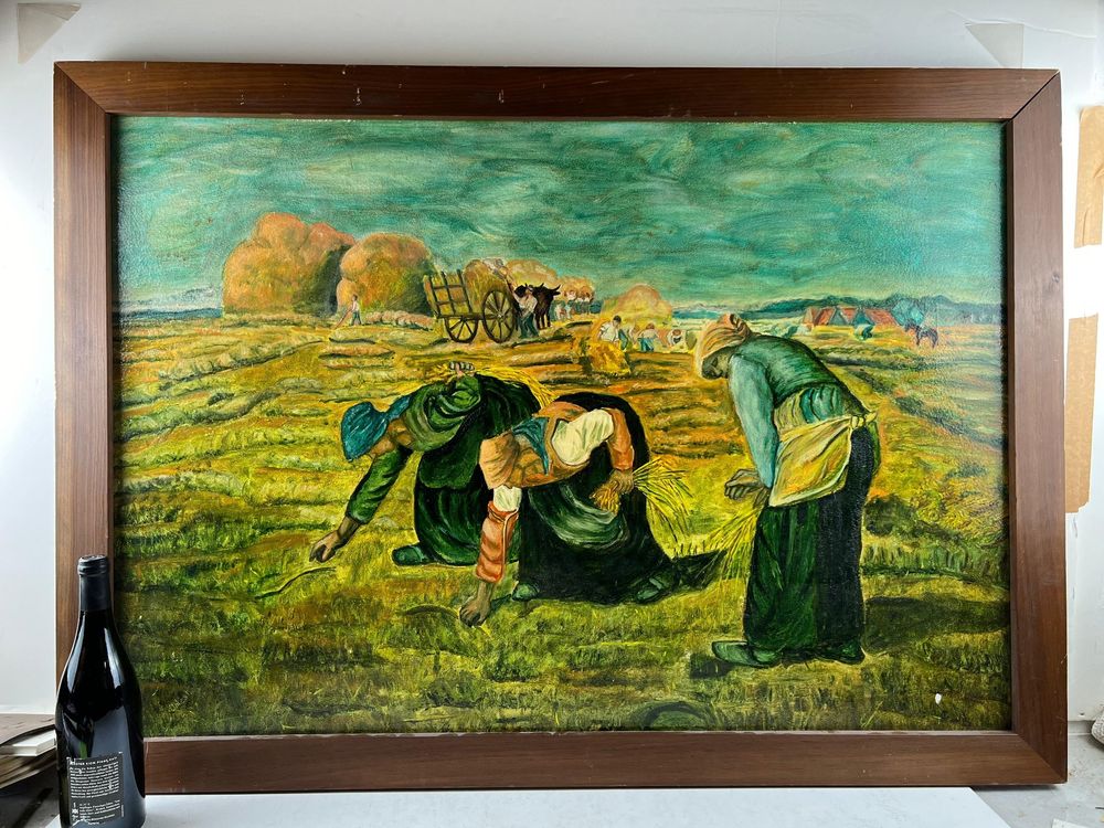 Die Weizenschnitter Grosser Gemälde Signiert. (Gebraucht) in Neuhausen am Rheinfall für CHF 10 ...