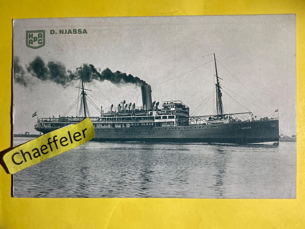 1924 D. NJASSA, Hamburg-Amerika Linie (Gebraucht) in Zürich für CHF 5 ...