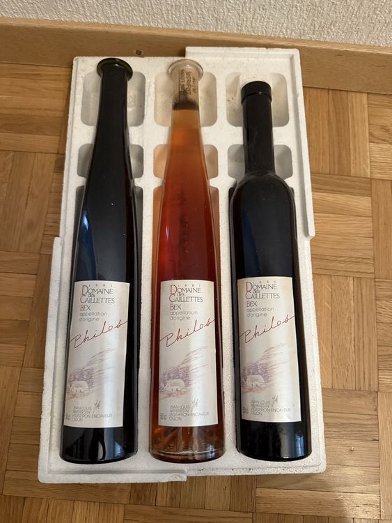 Vintage 1991 Domaine des Caillettes Bex Wine Trio Set 49 (Gebraucht) in ...