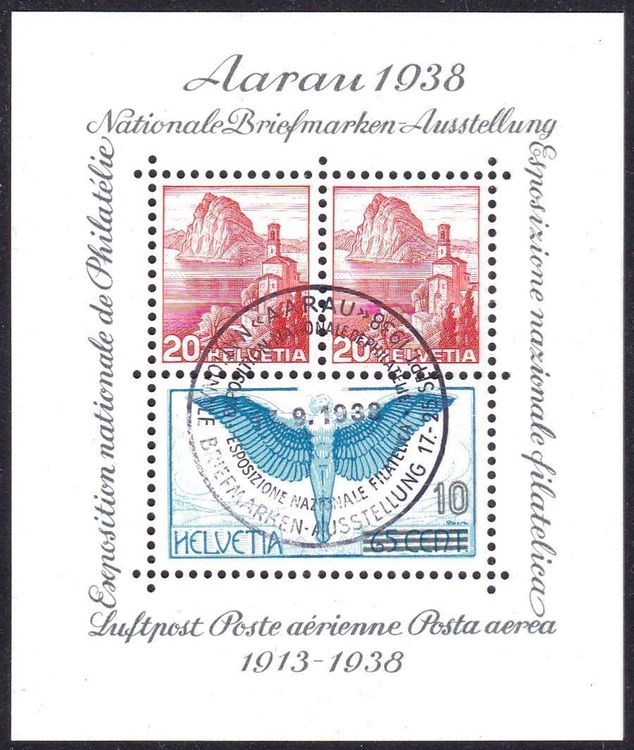 W11, Aarauer-Block, ET-Stmp., SBK 50.- | Kaufen auf Ricardo