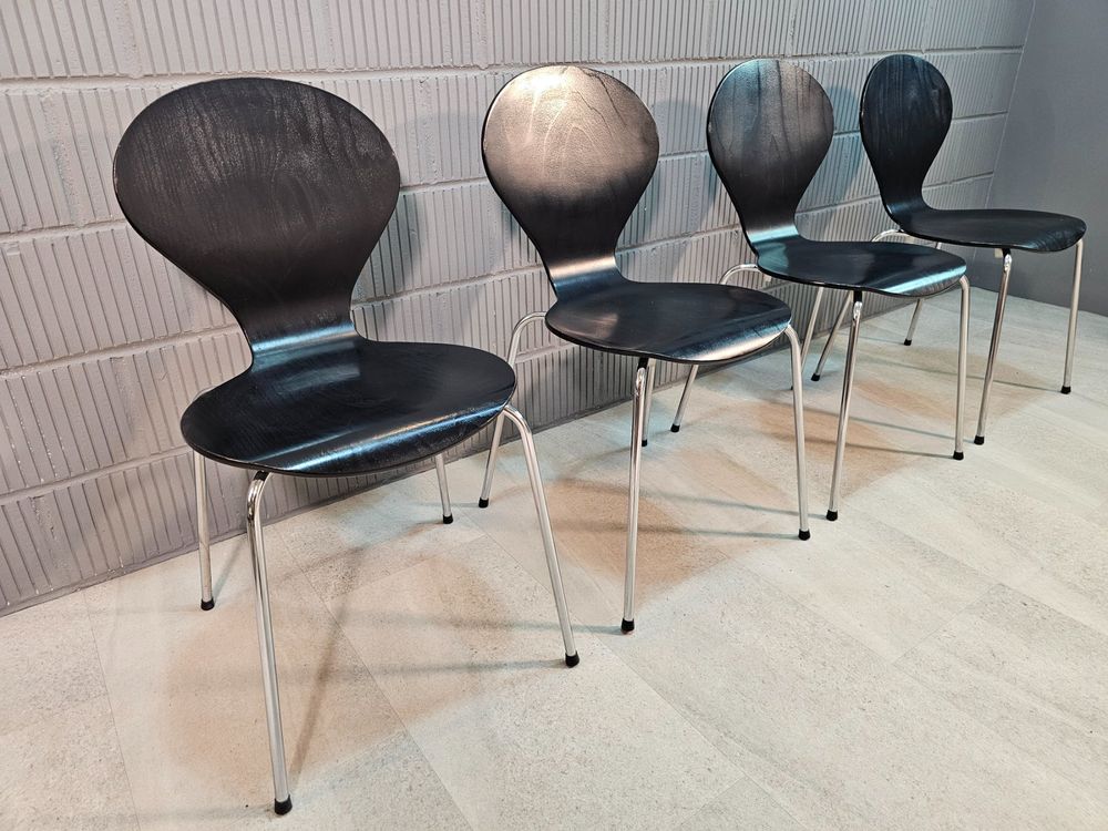4x PHOENIX DENMARK Dining Chair, Essstühle, Stuhl stapelbar (Gebraucht ...
