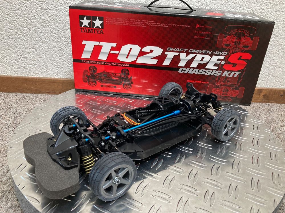 Tamiya TT-02 Type-S Chassis Kit mit Servo & Tuning (NEU)! (Neu (gemäss ...