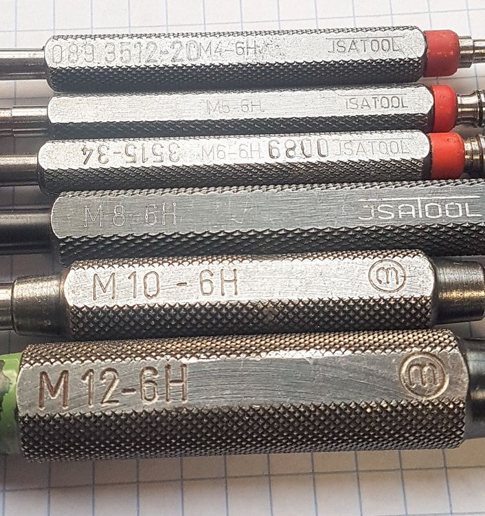 Gewinde-Grenzlehrdorn Satz M4-M12 / M5 M6 M8 M10 6-H | Kaufen auf Ricardo