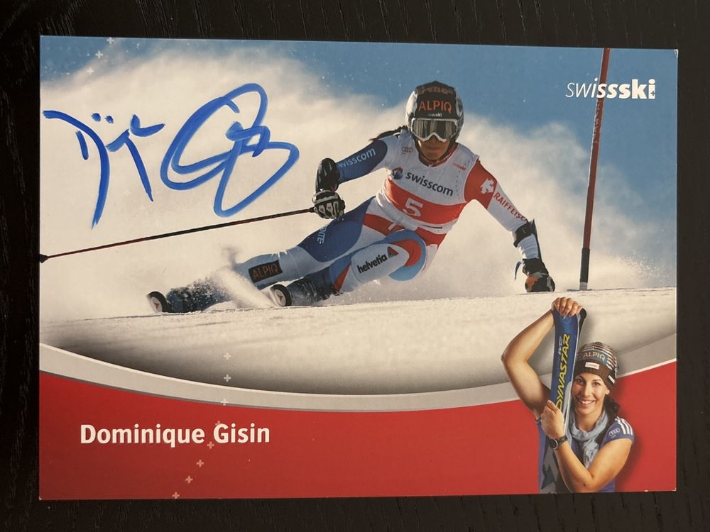 Signierte Autogrammkarte Dominique Gisin | Kaufen auf Ricardo