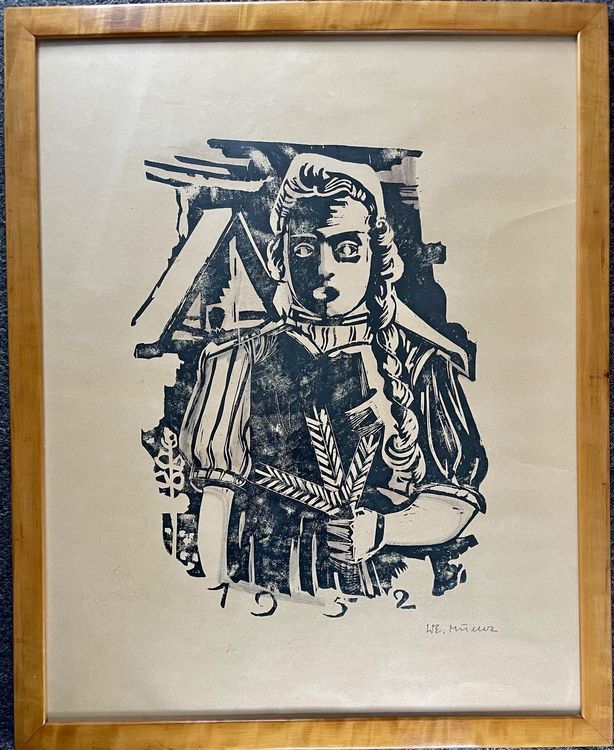 Holzschnitt von Werner Ernst Müller, 50x40 cm (Gebraucht) in Kölliken für CHF 5 – mit Lieferung ...