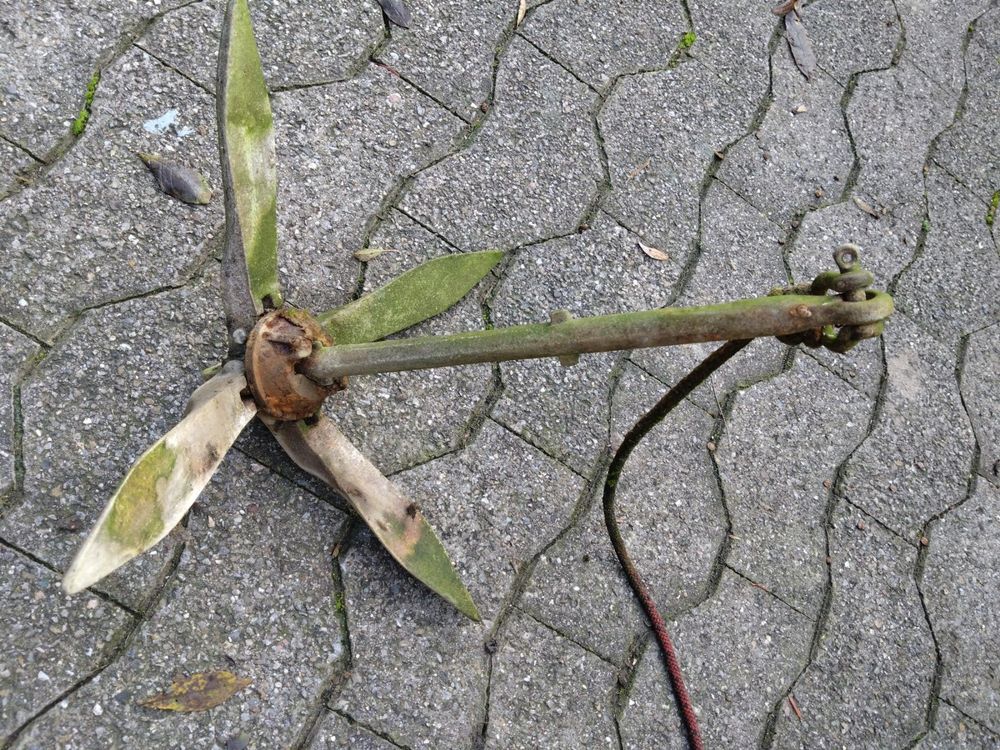 Schiffsanker klappbar 4-Stern - verzinkt | Kaufen auf Ricardo