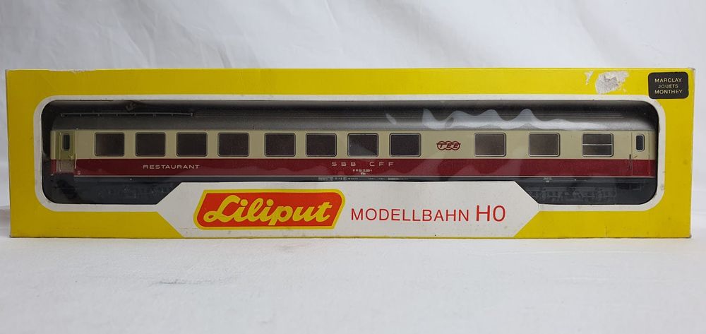 Liliput 88054 SBB WRm Speisewagen "TEE" DC, Ersatzverp. (Gebraucht) in ...