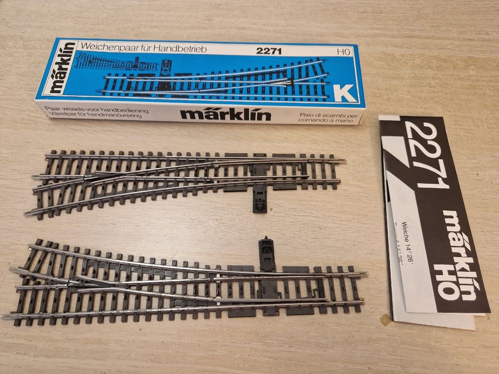 Märklin 2271 Weichenpaar K H0 (D'occasion) à St-Aubin-Sauges pour CHF 25 – avec livraison ...