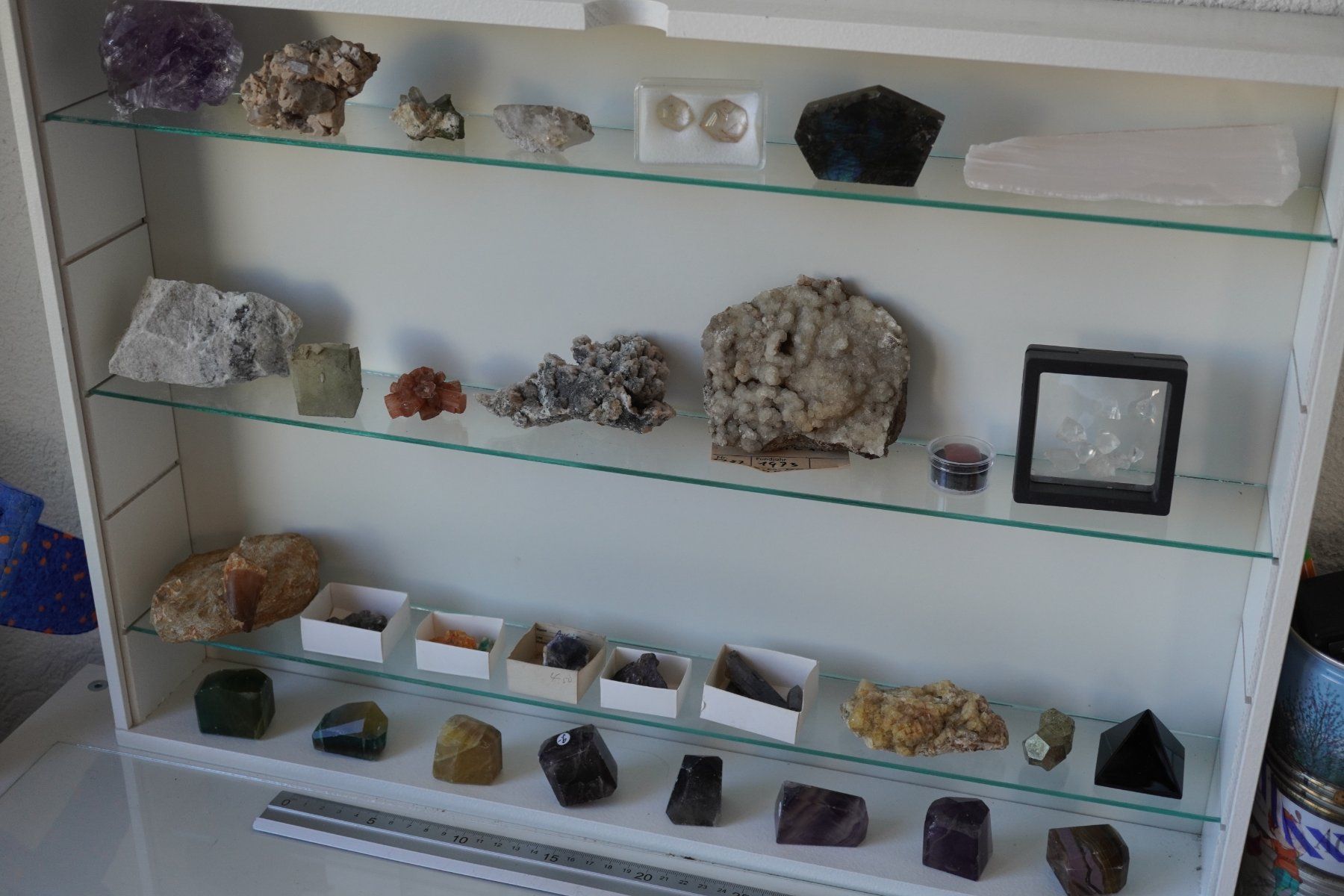 Vitrine voller Mineralien-Fossilien - Gemischt (Neu und originalverpackt) in Eschenbach SG für ...