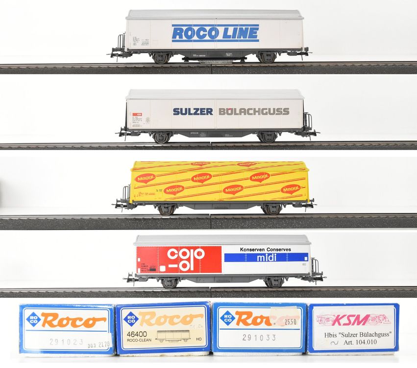 Roco 4x Schiebwandwagen der SBB, H0 WS mit OVP | Kaufen auf Ricardo