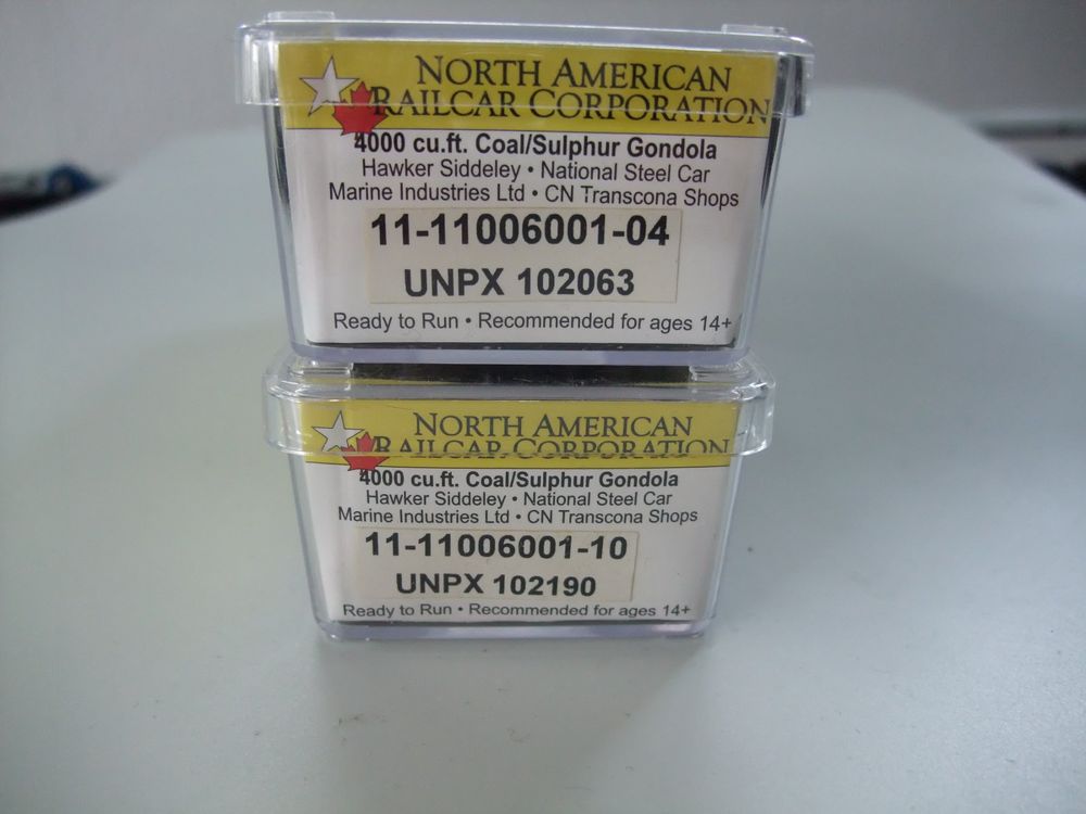NEU! Los NARC Gondola 4000 cu.ft Procor UNPX 102063 & 102190 (Neu und ...