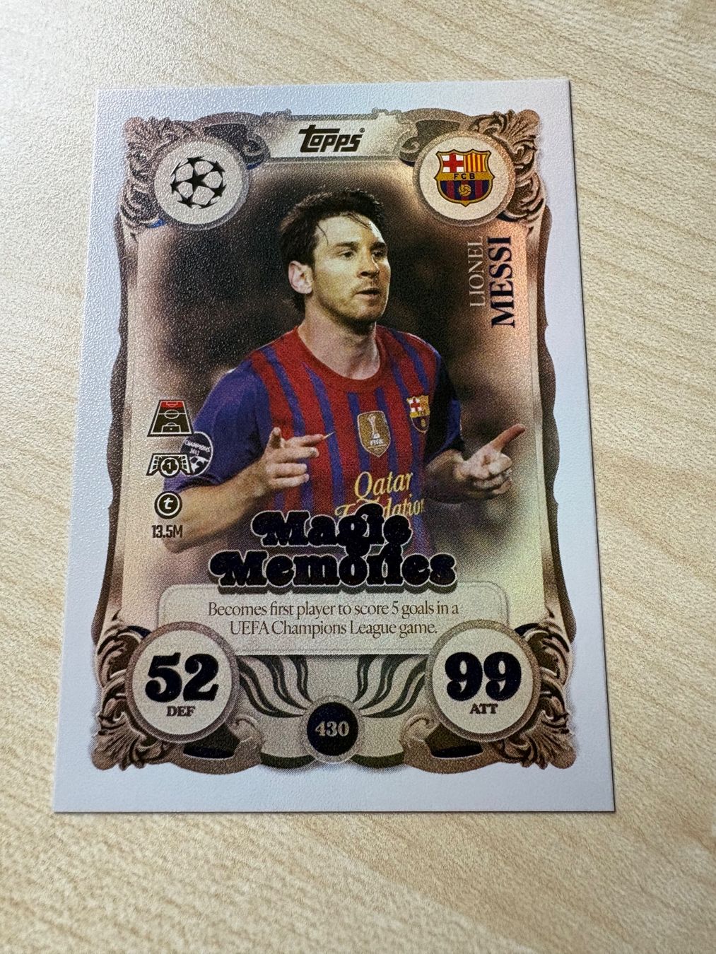 Lionel Messi Magic Memories 430 Match Attax 25/26 Topps (Neu (gemäss Beschreibung)) in ...