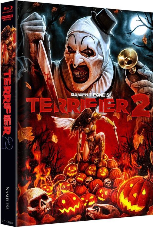 Terrifier 2 (2022) (Cover B, Lim. Ed., Mediabook, Uncut, 4K (Neu und ...