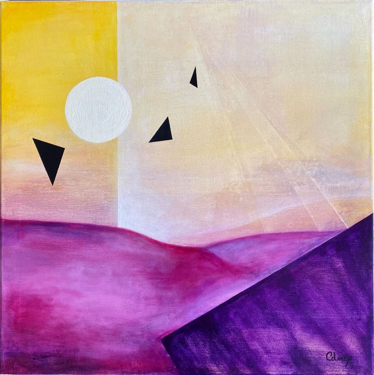 Acryl Bild auf Leinwand, Unikat | Kaufen auf Ricardo