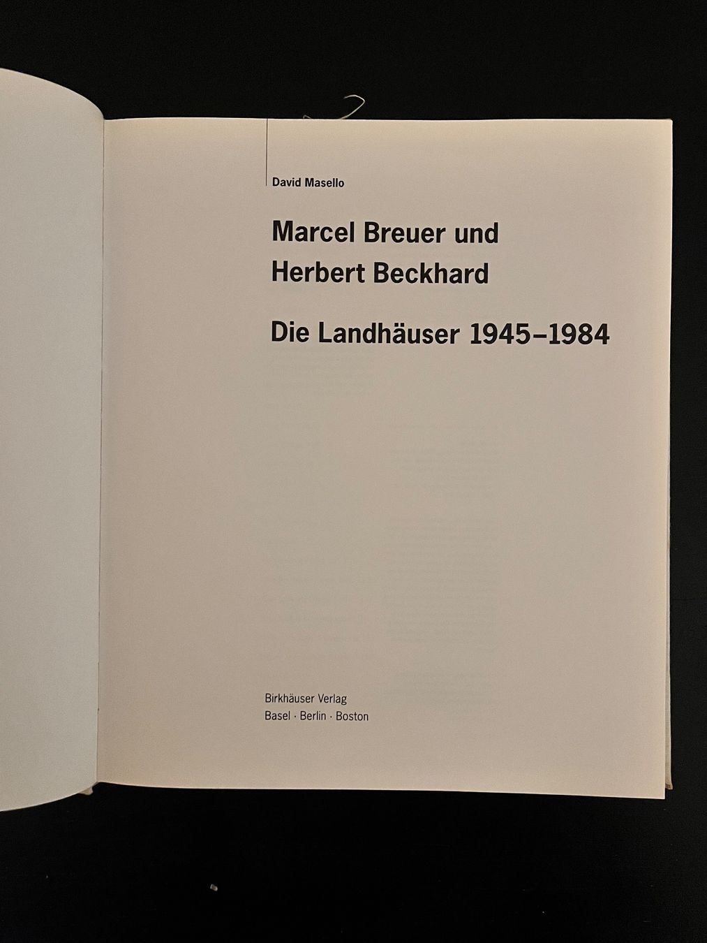 Die Wohnhäuser von Marcel Breuer und Herbert Beckhard (Gebraucht) in ...