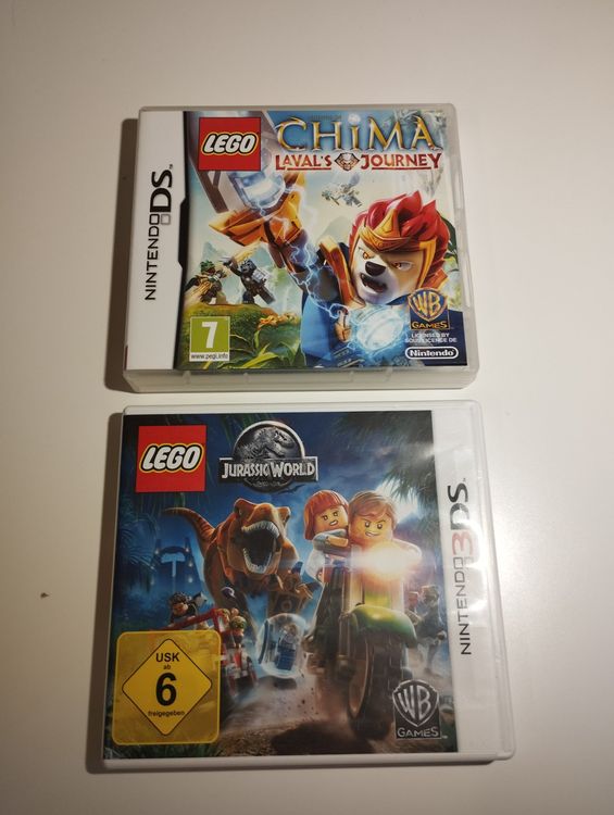 Nintendo DS, zwei Games, Lego Jurassic world, Lego Chima (Gebraucht) in Schüpfheim für CHF 10 ...